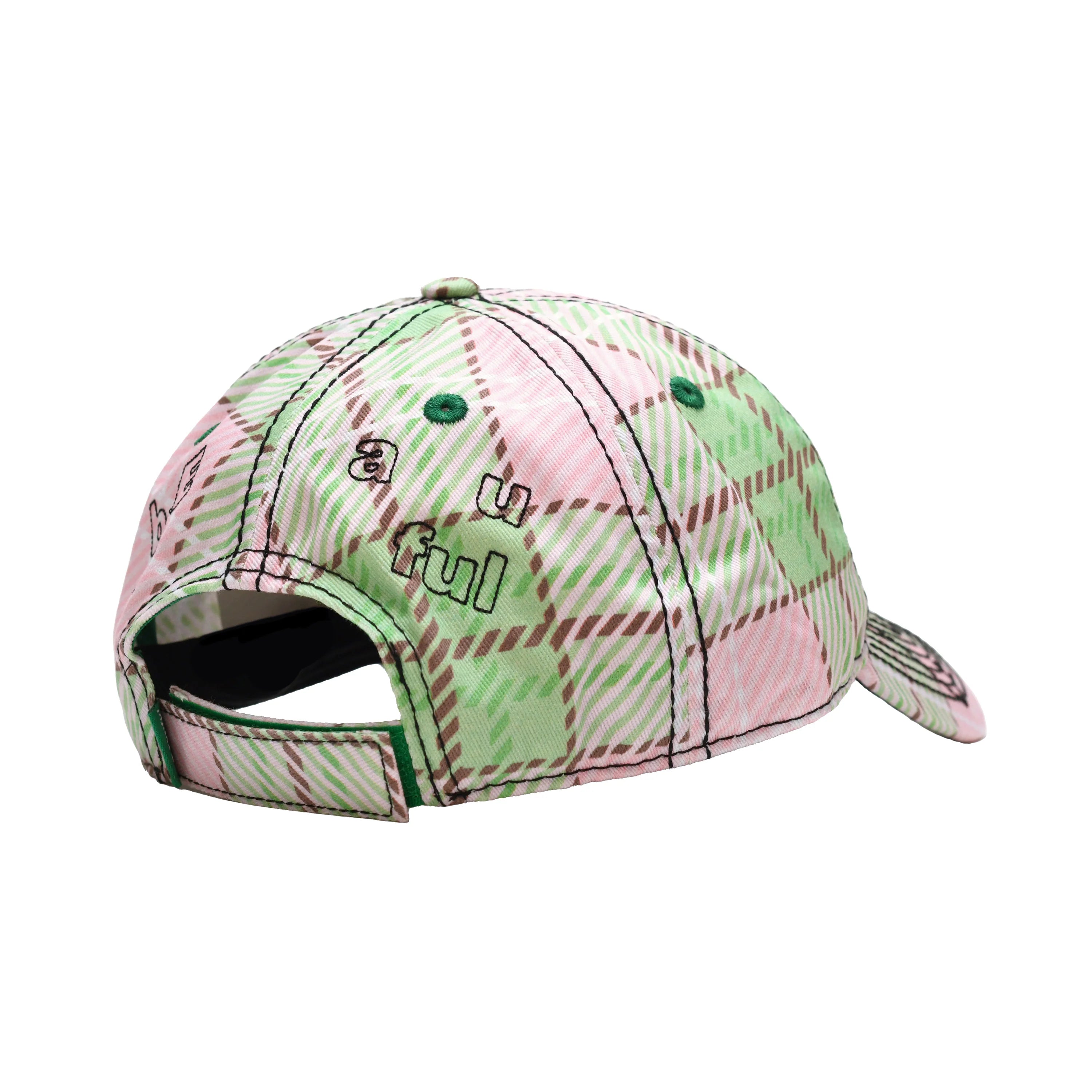 Vapor 6 Panel Hat (Sakura Tartan)